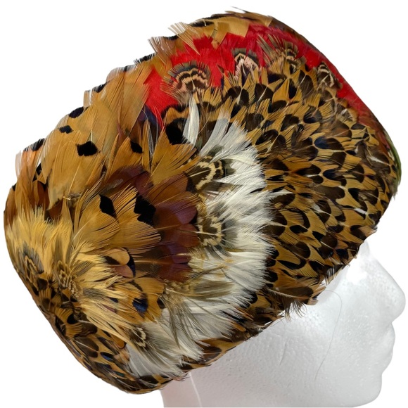 Vintage | Accessories | Stunning Colorful Pheasant Feather Womans ...
